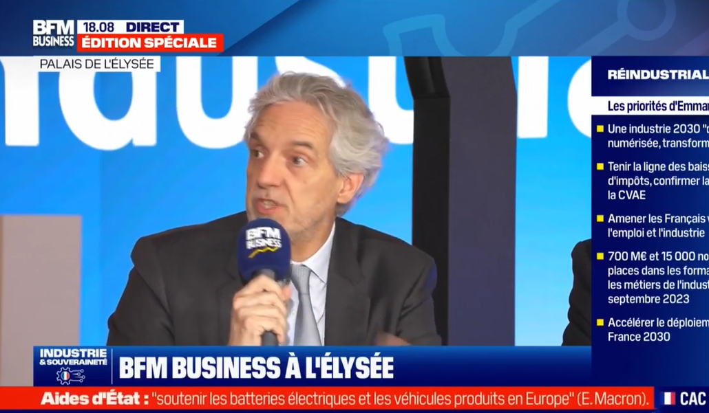 [BFM Business] Réaction d'Alexandre Saubot après l'événement "accélérer ...