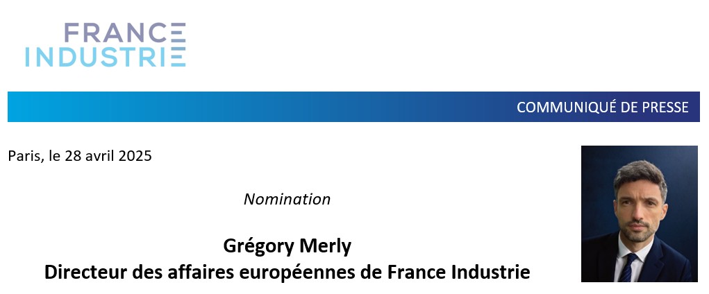 Nomination de Grégory Merly – France Industrie